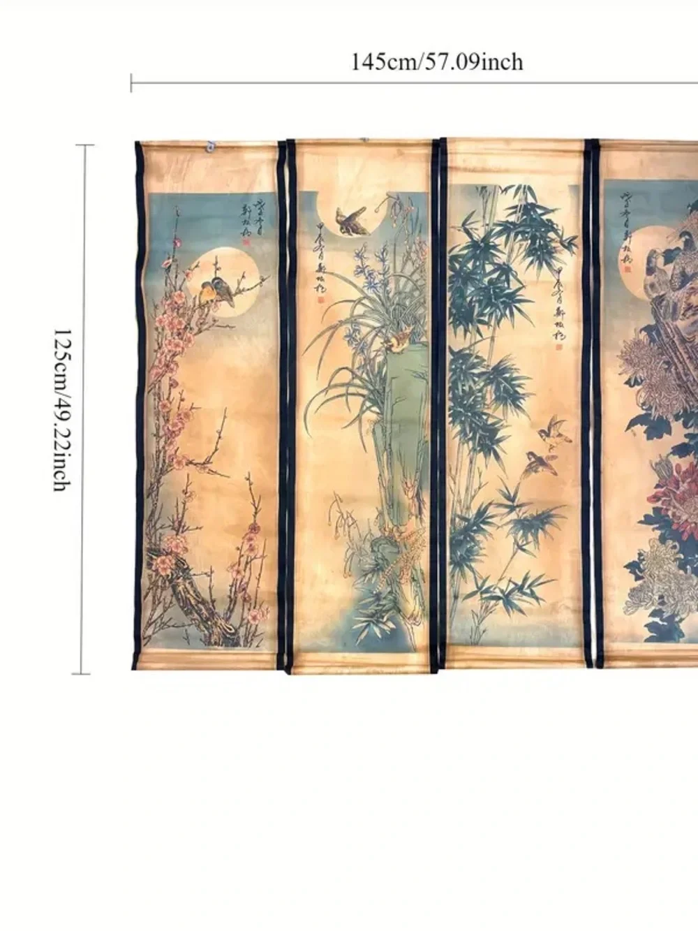 Art | Antique Chiinese Old Scroll Handpainting Celebrity Calligraphy ...